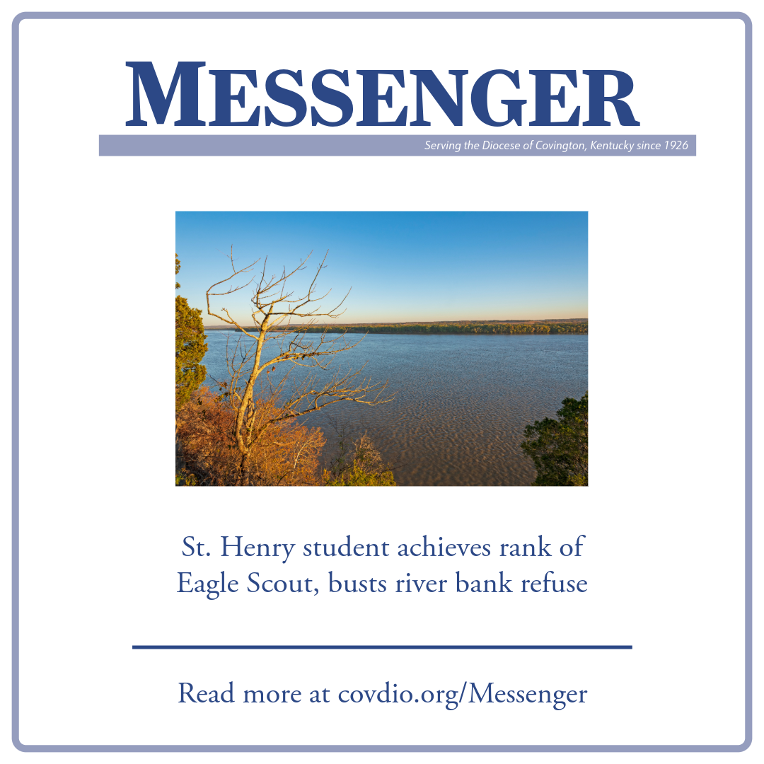St. Henry student achieves rank of Eagle Scout, busts river bank refuse ...