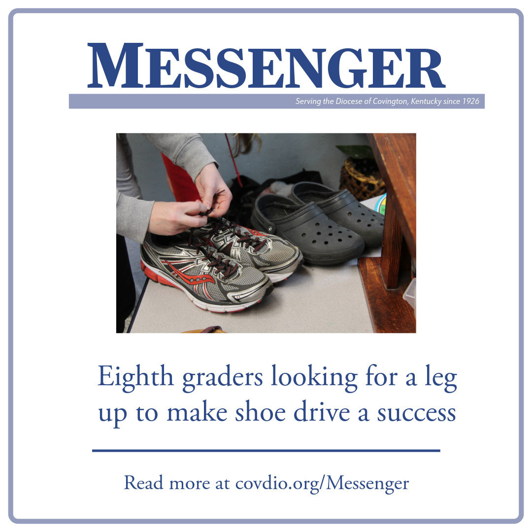 Eighth graders looking for a leg up to make shoe drive a success ...